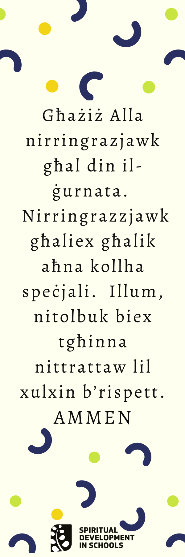 Introduzzjoni għat-Tema tar-Rispett – Spiritual Development in Schools